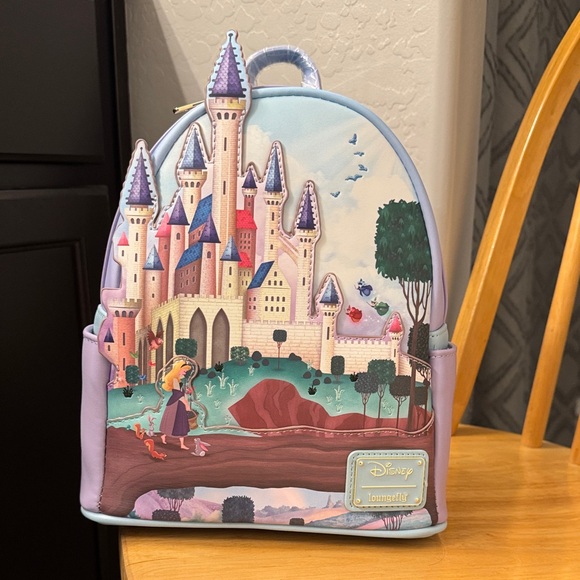 Loungefly | Bags | Disney Sleeping Beauty Castle Loungefly Backpack ...